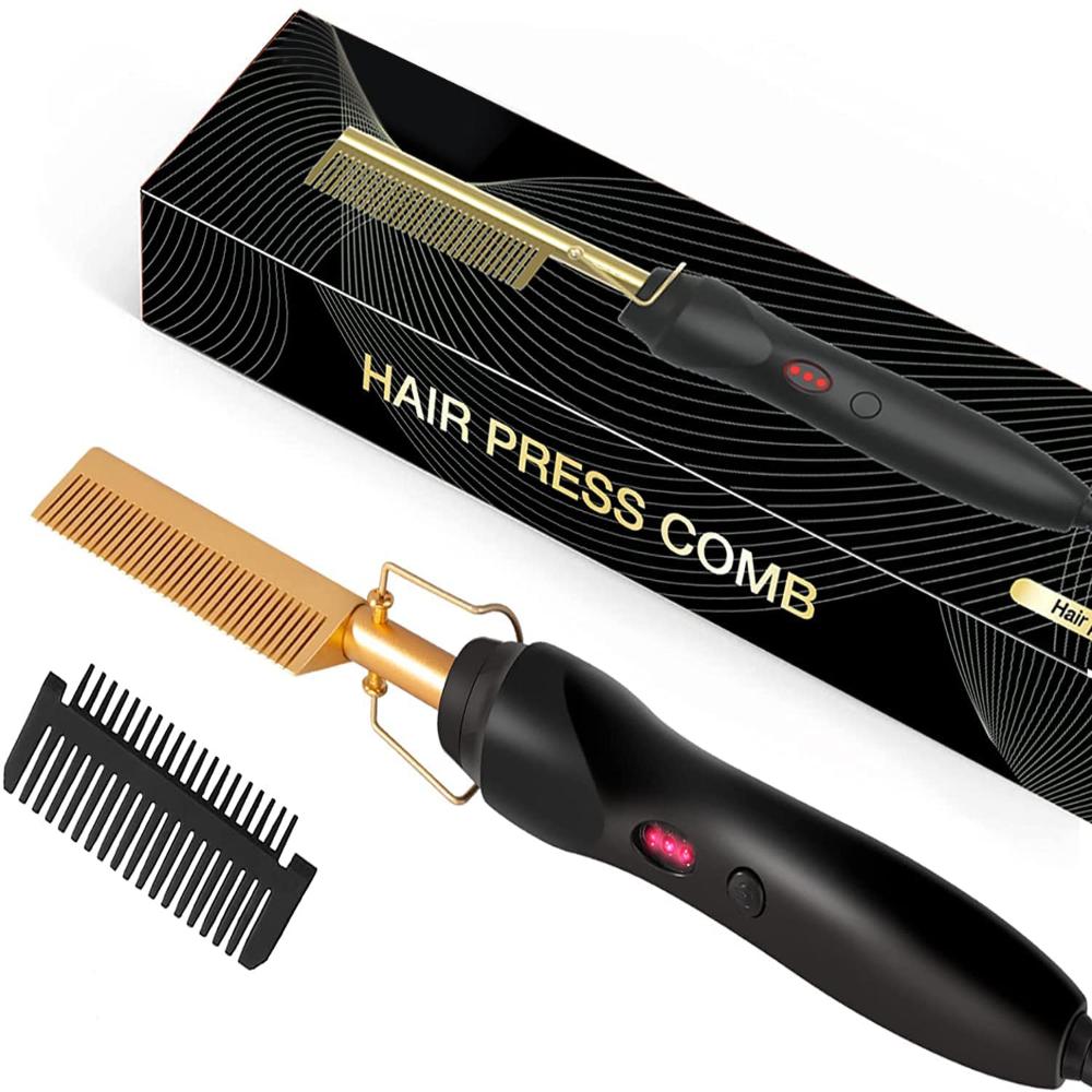 2 in 1 Hair Straightener Comb Heat Hair Press Comb – Glamry